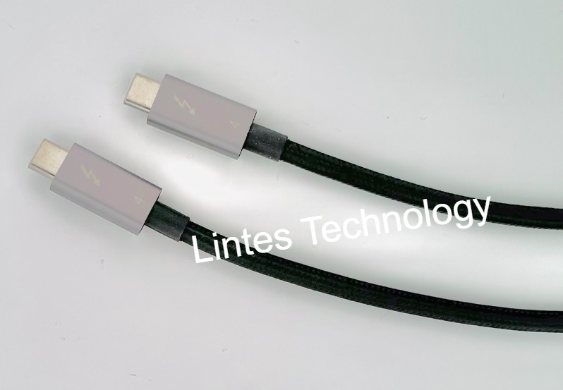 Thunderbolt 4 (40Gbps) Passive AL Housing Braid Cable 0.5M, 0.8M, 1.0M ...