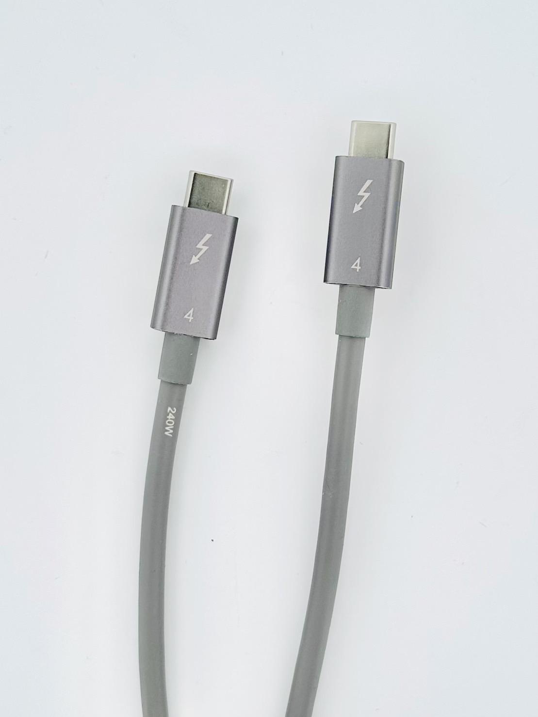 Thunderbolt 4 (40Gbps) Passive Cable 0.5M, 0.7M, 0.8M, 1.0M - Aluminum ...