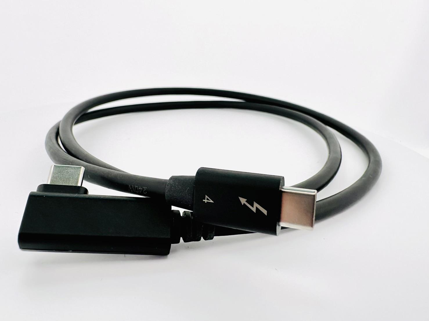 Thunderbolt 4 (40Gbps) Passive Cable 0.5M, 0.8M - Right Angle ...
